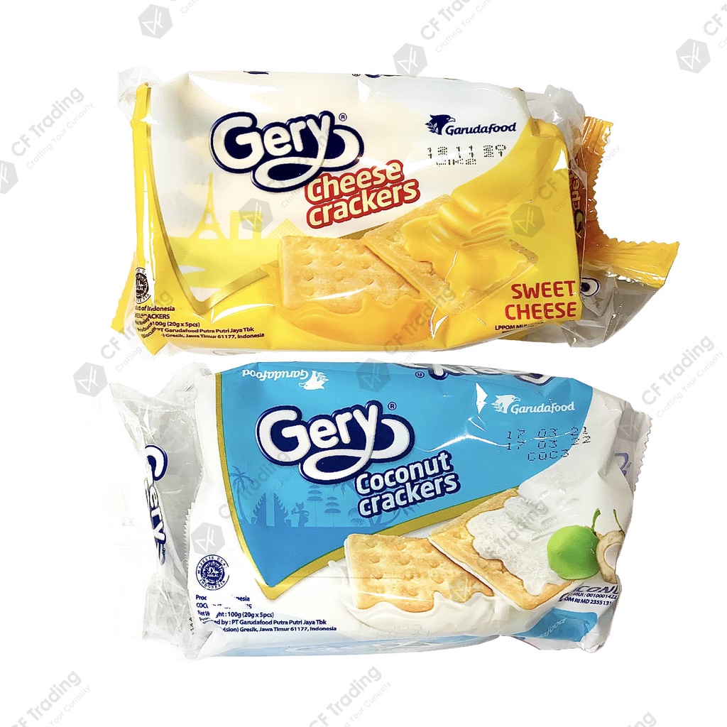 Gery Crackers - Chocolate / Cheese/ Coconut - [100G & 5pcs per packet ...