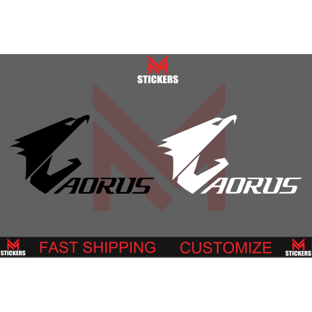 POWERED BY AORUS STICKER CPU SIDE CASE DESKTOP COMPUTER | Shopee Malaysia