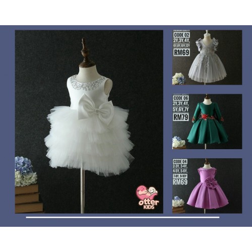 RAYA 2022 PRINCESS GIRL GOWN DRESS MAJLIS KAHWIN BIRTHDAY PARTY WEDDING ...