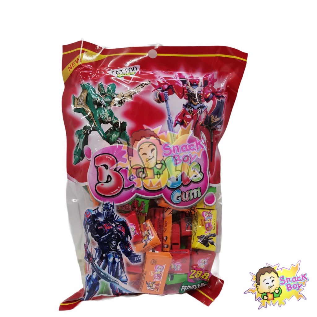 Tattoo Bubble Gum chewing candy (alibaba/ jomei) 100pcs/ 288g | Shopee Malaysia