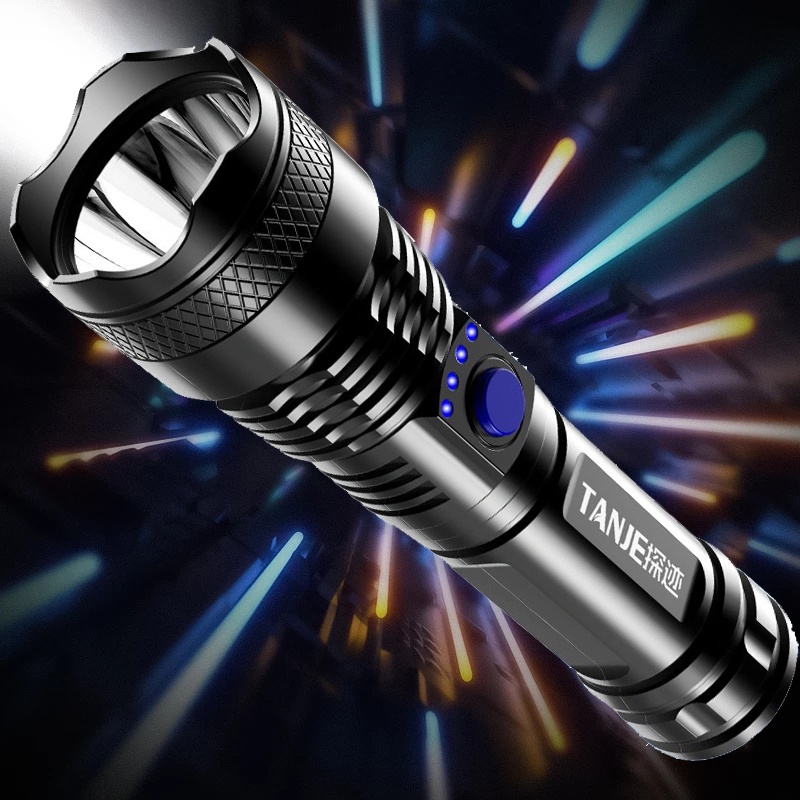 Powerful LED Flashlight Lumens Tactical Flashlights / Rechargeable USB ...