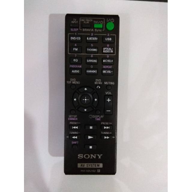 Remote SONY HOME THEATER RM-ADU162 FOR DAV-DZ350 DAV-EZ650 DAV-DZ950 ...