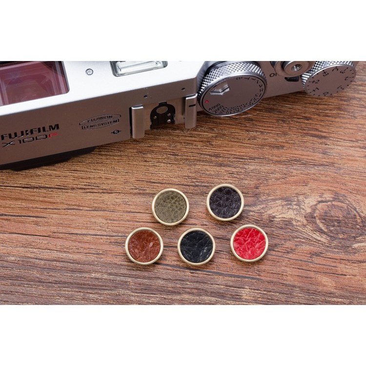 12mm Diameter Leather Camera Concave Shutter Button ( Leather with ...