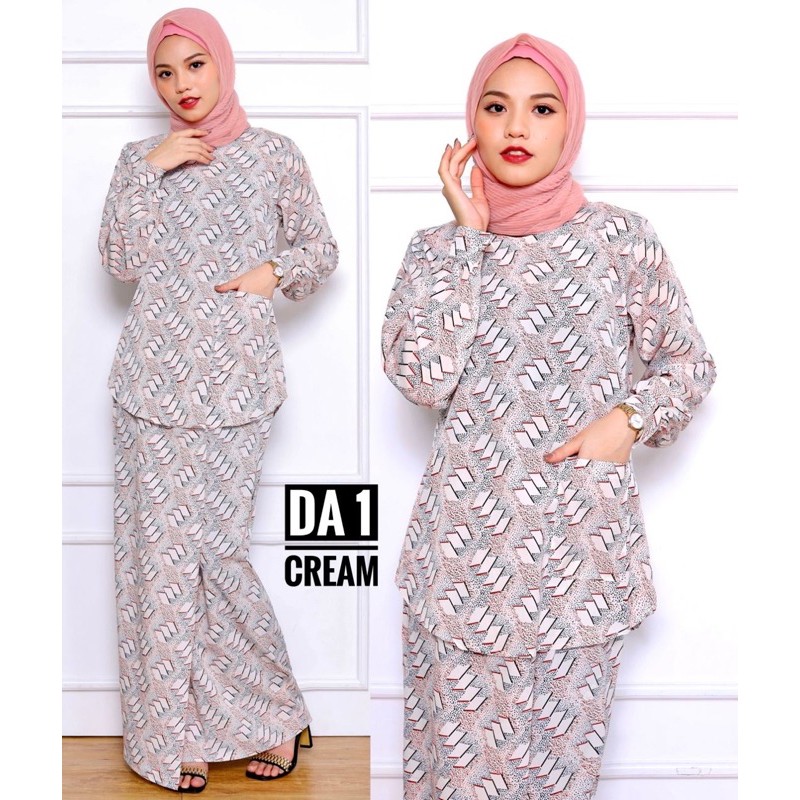 AFA DESIGN FASHION Baju Kurung Dahlia Kembang BAJU RAYA 2023[FREE ...