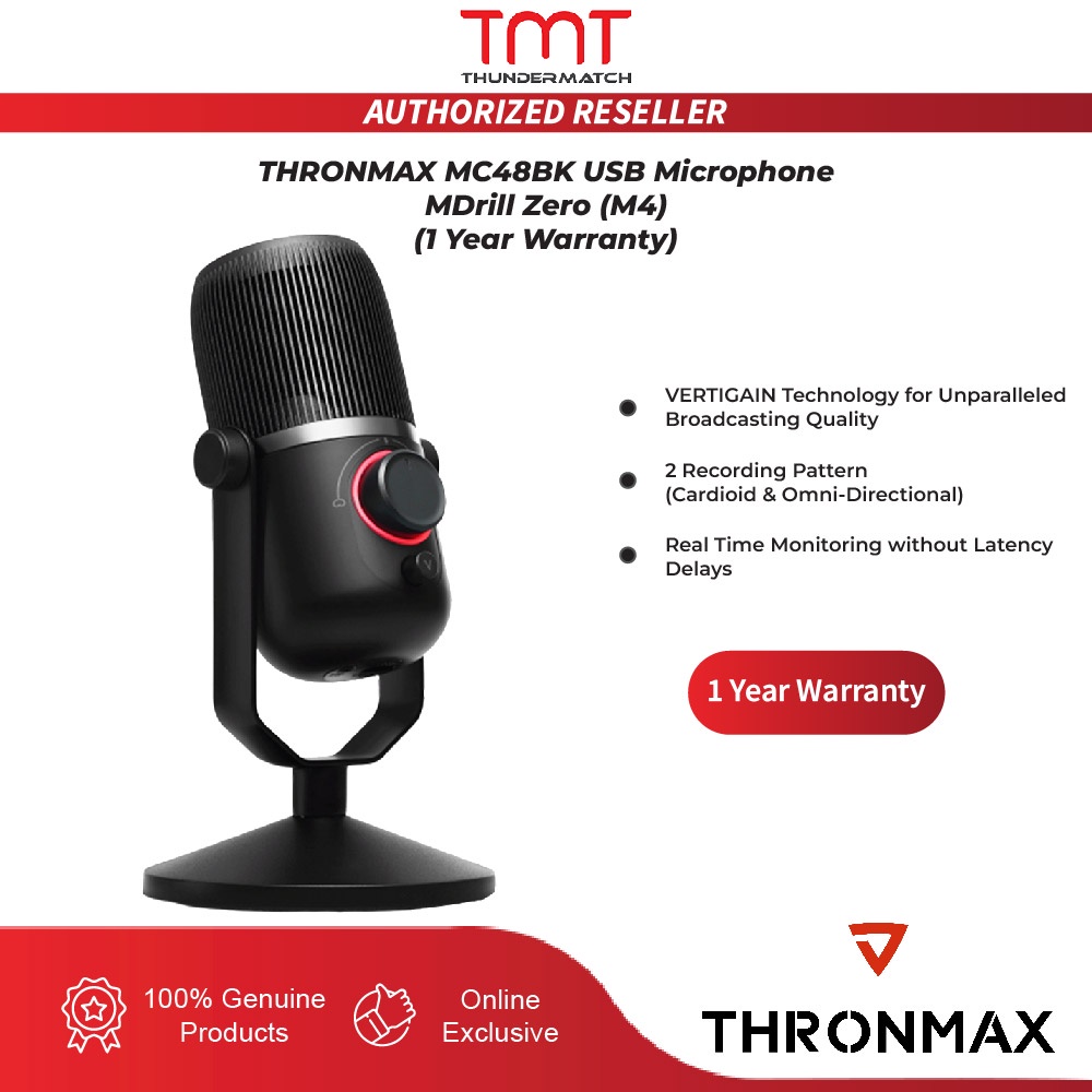 THRONMAX MC48BK USB Microphone MDrill Zero (M4) (1 Year Warranty ...