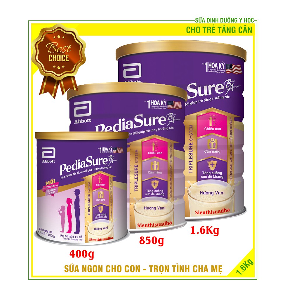 Pediasure nutritional milk to support weight gain 850g | Shopee Malaysia