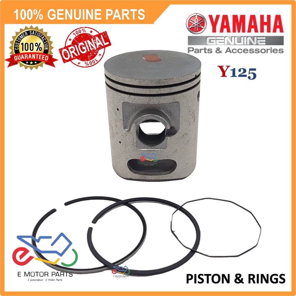 Y125 125Z 125ZR PISTON & PISTON RINGS SET PISTON RING SET STANDARD [100% ORIGINAL YAMAHA] - 5BU ...