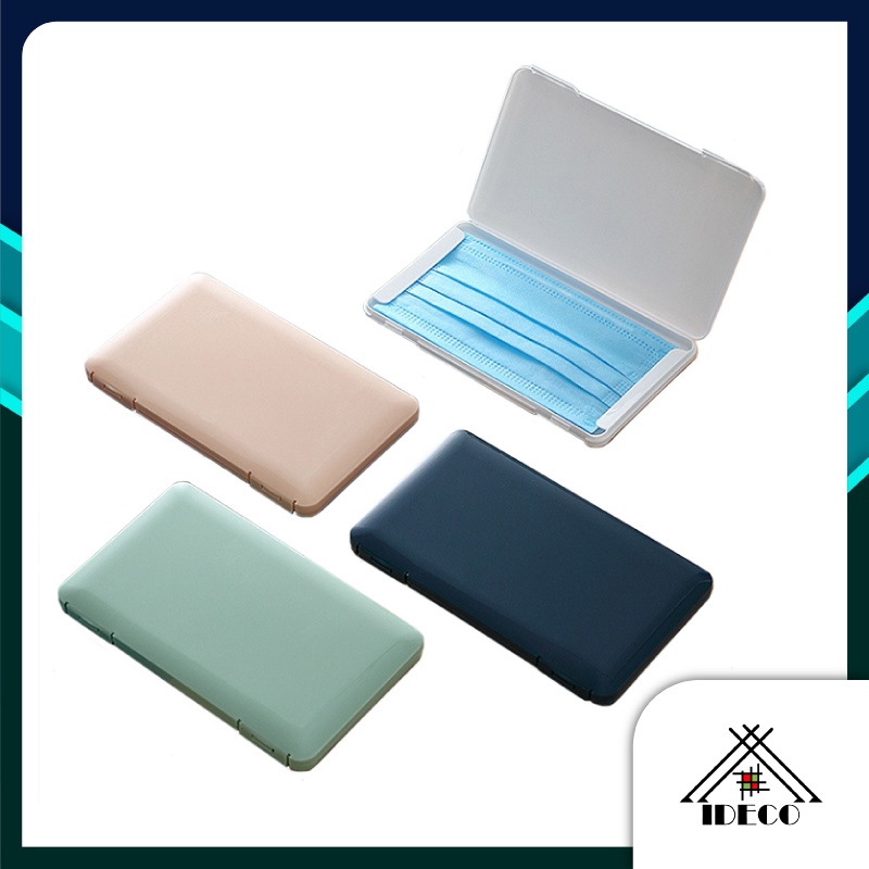 iDECO Slim Mask Storage Box Adult Student Storage Mask Box Large ...