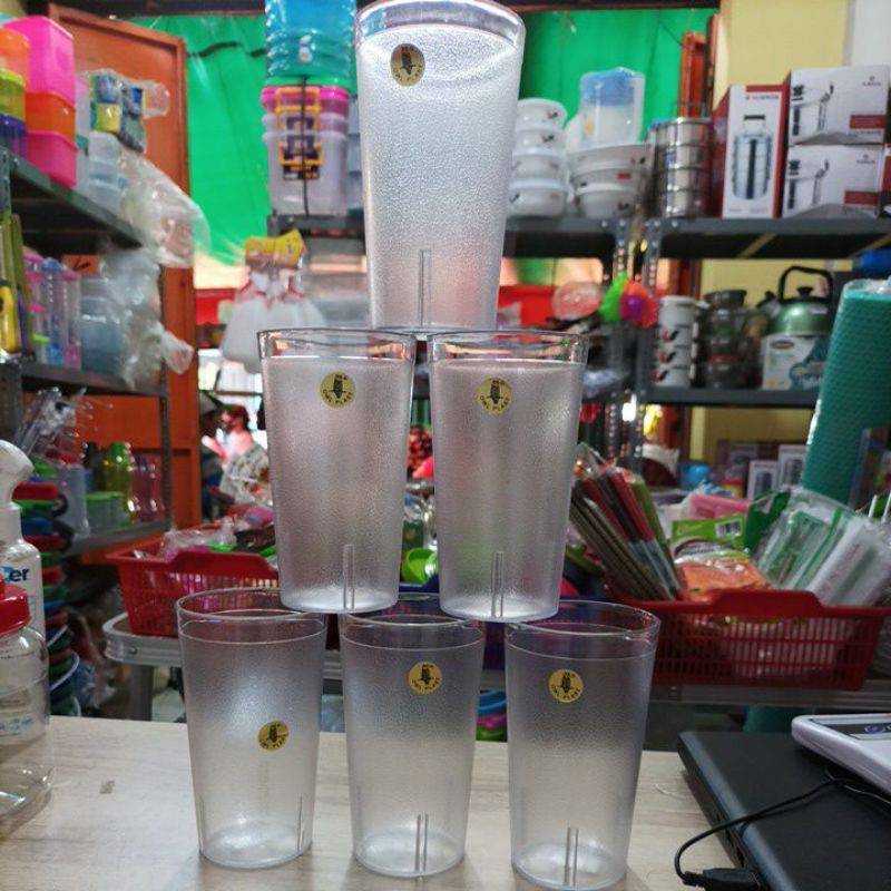 350 ml Owl Plast Clear Acrylic Cups Contains 6 Pcs Shatterproof Food Court Cups 350 ml Owl ...