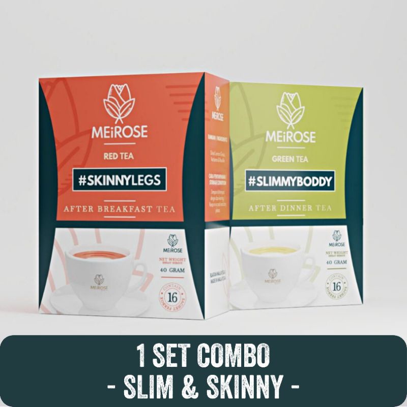 Detox Slimming Tea SkinnyLeg & SlimmyBody Kempis Perut 100% Meirosetea ...