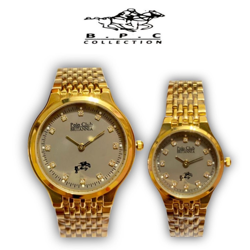 【Couple Watch】Original Polo Club Britannia Luxury Fashion Design Couple ...