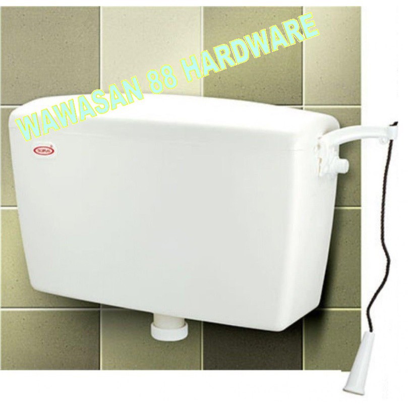 both TECHPLAS Plastic Toilet Cistern High Level 9L Jamban Kotak Kotak ...