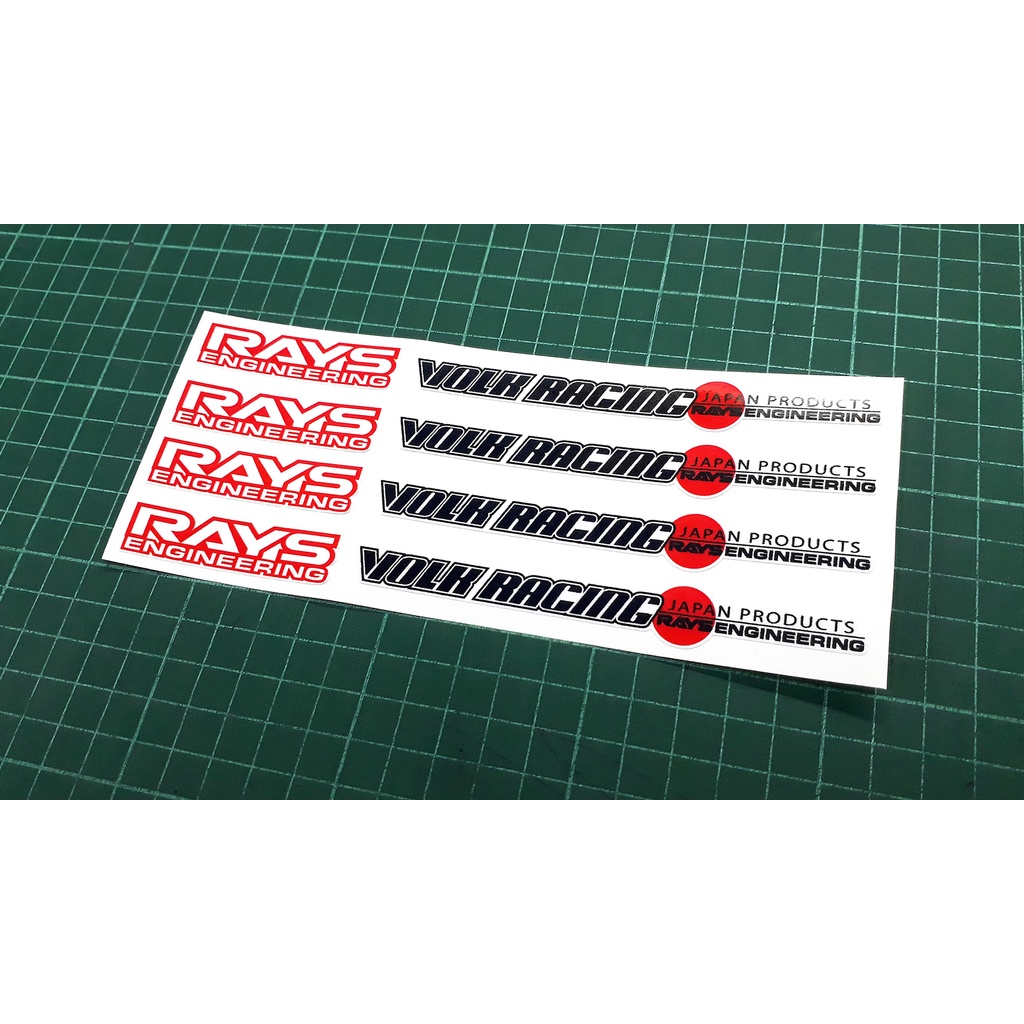 Volk Racing JDM Time Attack CE28 rim-sticker | Shopee Malaysia