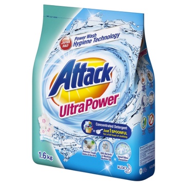 Kao Attack Detergent Powder [1.6kg]/ Sabun Serbuk Color Concentrate/ Ultra Power Concentrate [1 ...