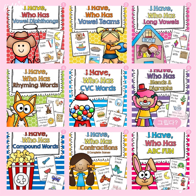 Printable *I have who has Phonics Bundle | Shopee Malaysia