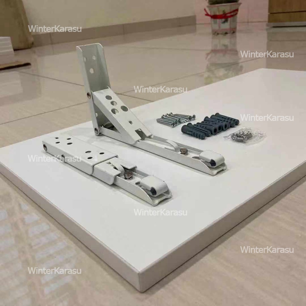 90cm or 60cm Wall Mounted Foldable Table with Bracket Floating Table ...