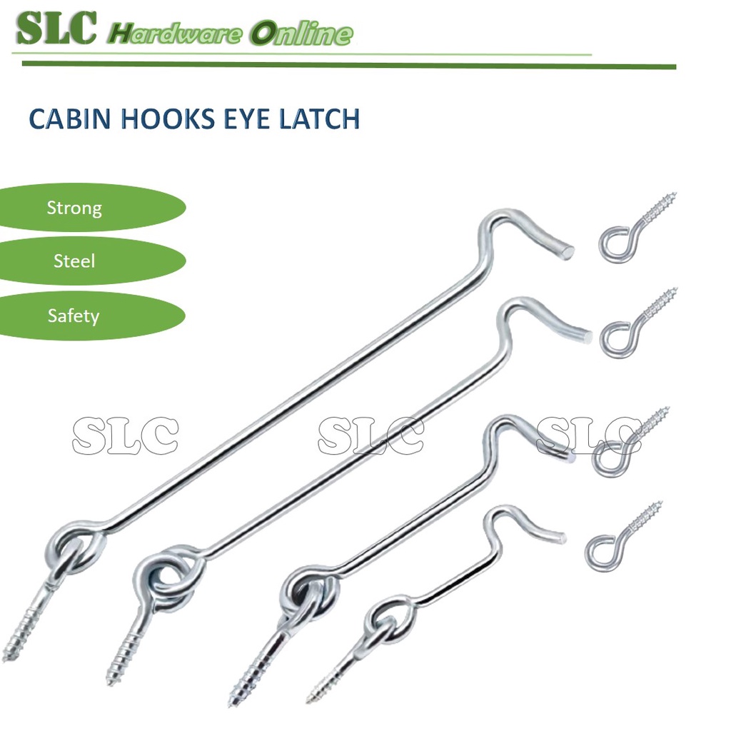 Cabin Hooks Eye Latch 3"/4"/6" | Shopee Malaysia