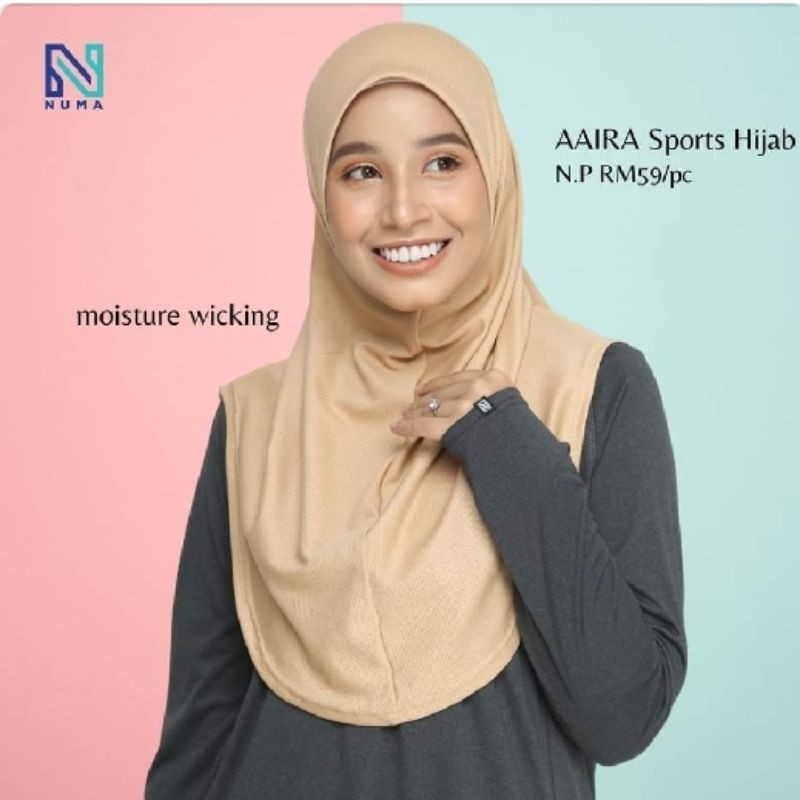 AAIRA Tudung Sukan Tudung Sarung Sports Hijab Dryfit Hijab by Numawear | Shopee Malaysia