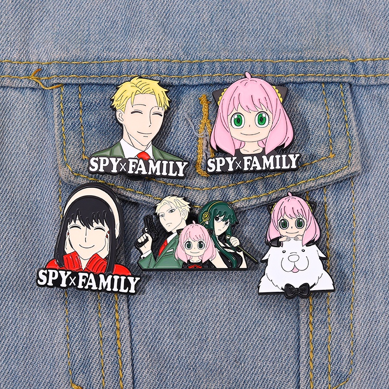 SPY X FAMILY Pin Badge Anime Enamel Pins Anya Yor Twilight Loid Puppy ...