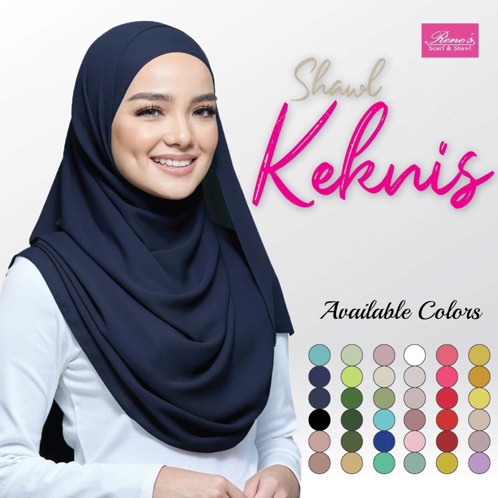 (1-23) Tudung Shawl Keknis🌸Selendang Scarf Lembut | Shopee Malaysia