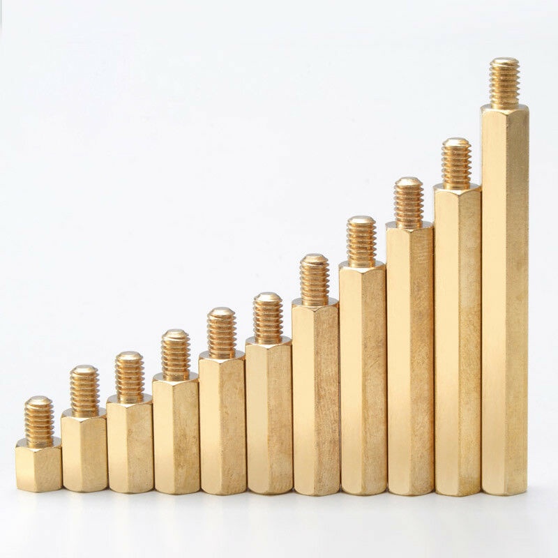 M2/M2.5/M3/M4 Copper Brass Pillars Standoff Circuit Spacer PCB Board ...