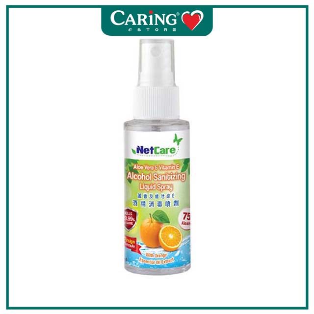 CARiNG NETCARE ALCOHOL SANITIZING SPRAY 50ML | Shopee Malaysia