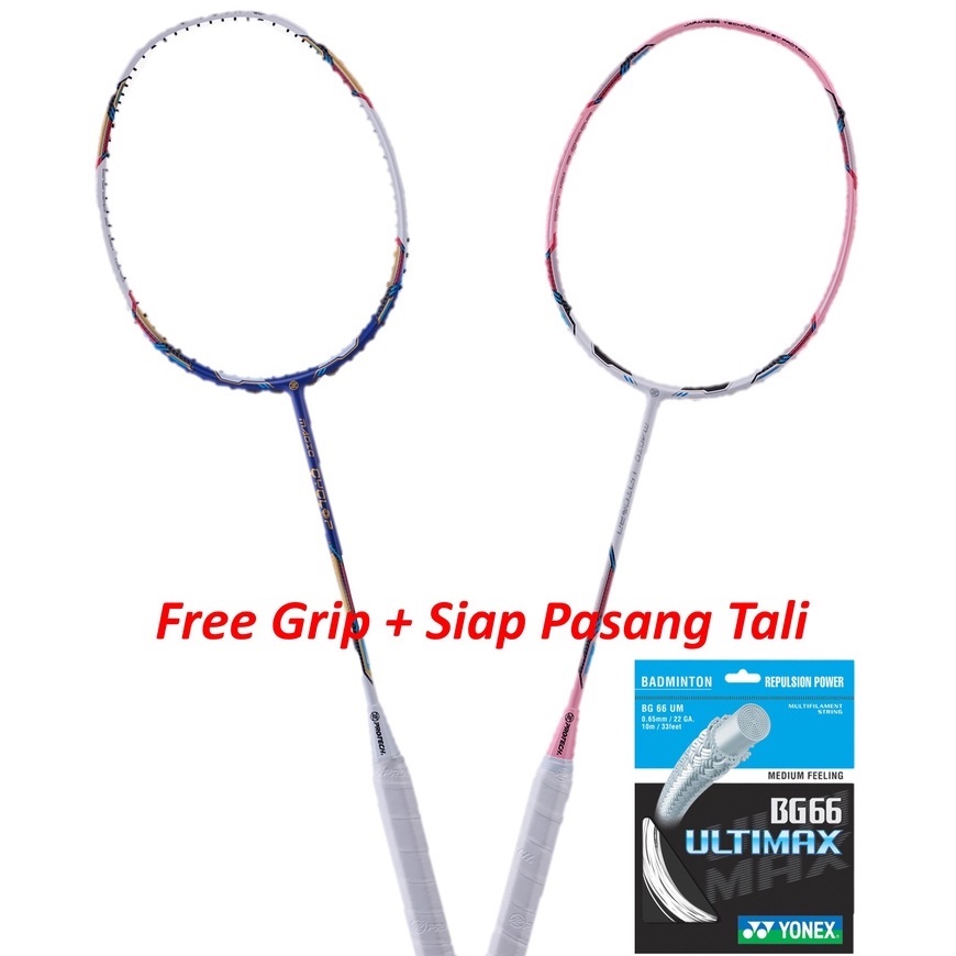 Protech Magic Series (Siap Pasang Tali + Foc Grip) Original Badminton ...