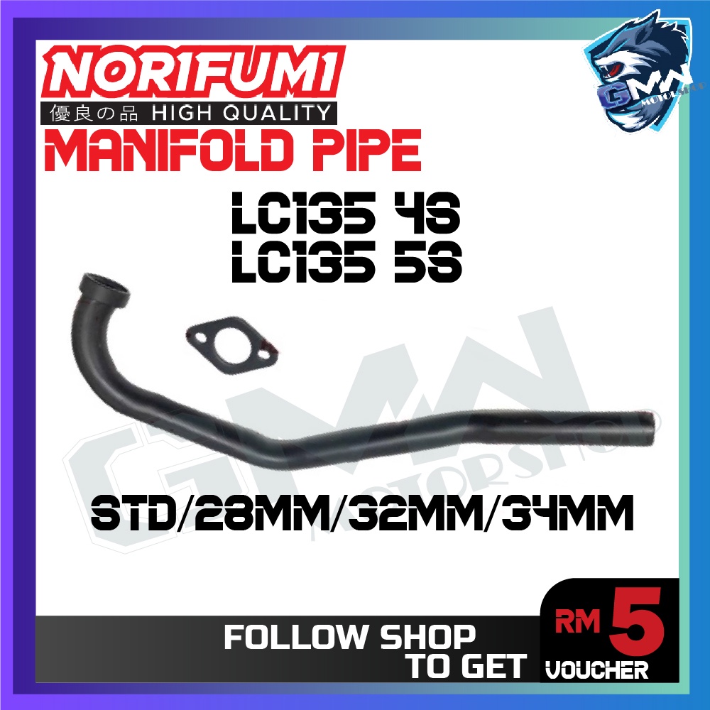 FRONT PIPE MANIFOLD STD RACING LC135 4S / LC135 NEW 5S 28MM 32MM 34MM ...
