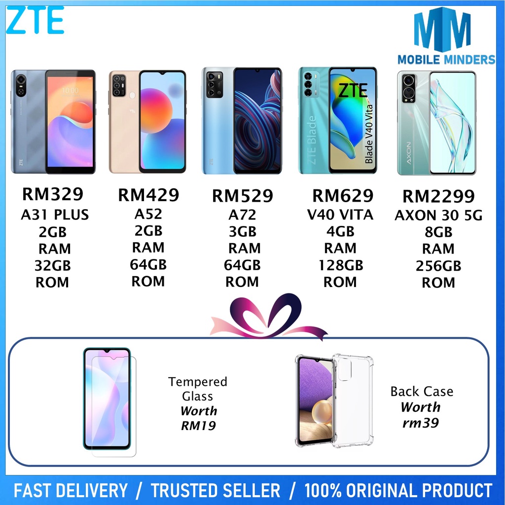 ZTE AXON 30 5G/ZTE V40 VITA/ZTE A72/ZTE A52/ZTE A31 PLUS 💥WARRANTY ZTE ...