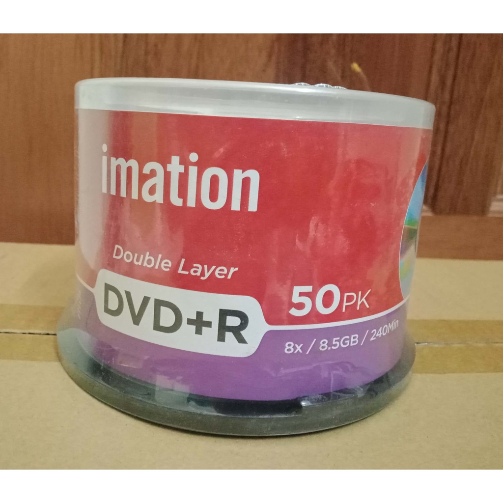 IMATION 8.5GB DVD+R 8X 240Min Blank DVD9 10 PCS / 50 PCS DVDR DUAL LAYER | Shopee Malaysia
