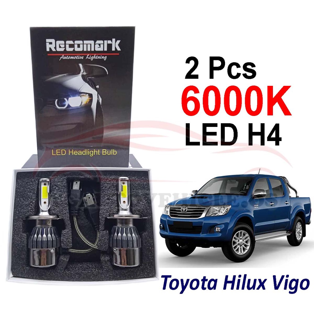 Toyota Hilux Vigo H4 Car LED Headlamp LED Headlight Bulb 2Pcs 4300K ...