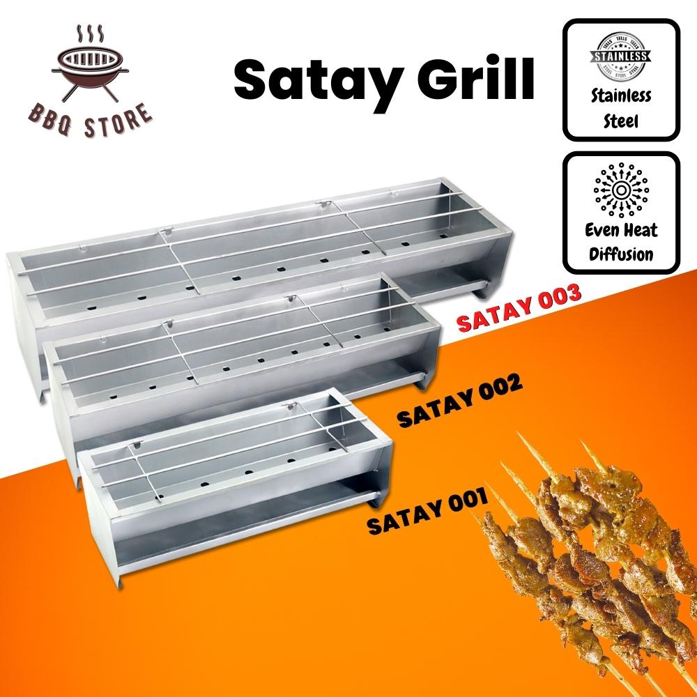BBQ Store Medium-Plus BBQ Grill Satay Steel Charcoal Classic Camping ...