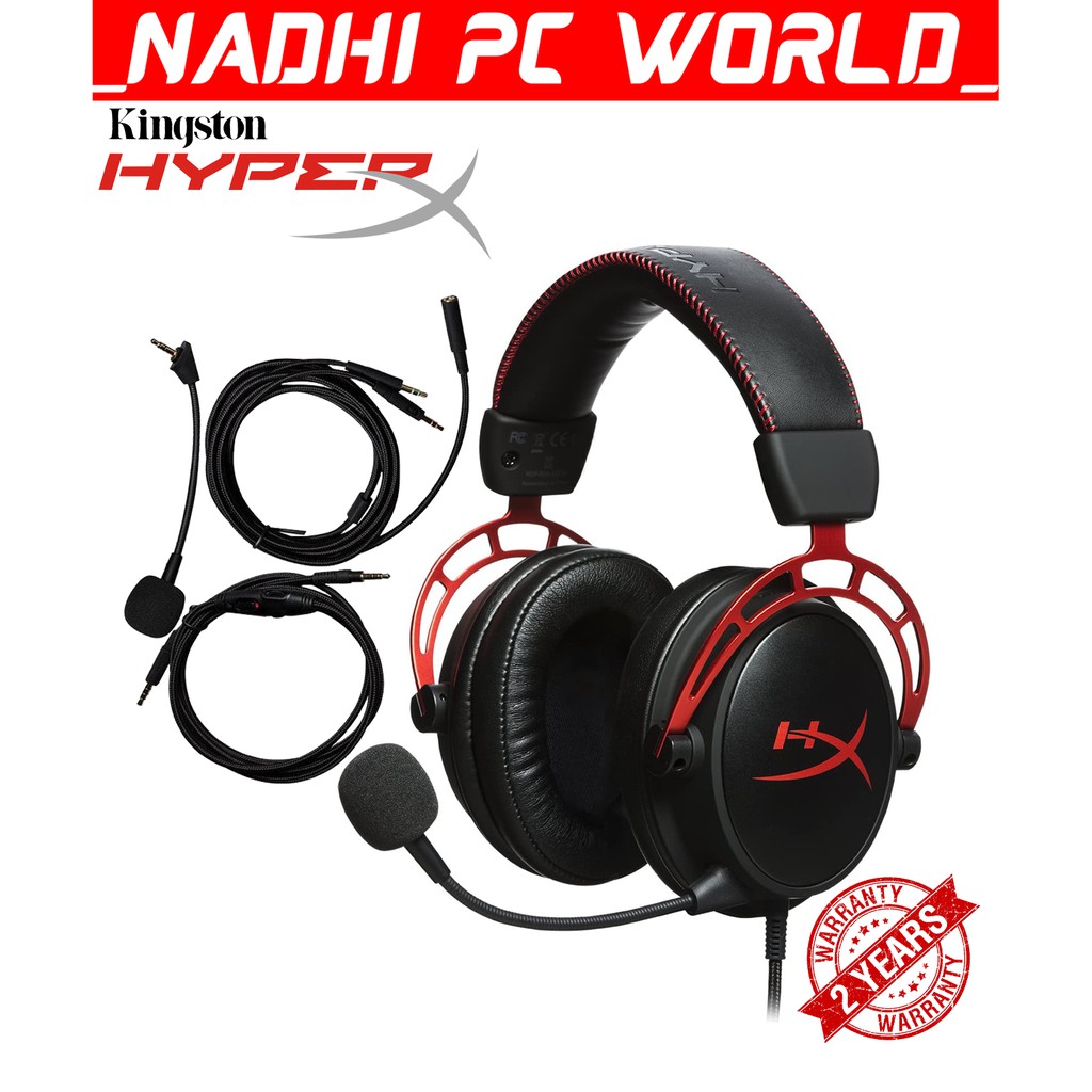 HyperX Cloud Alpha Gaming Headset RED (HX-HSCA-RD/AS) [2 YEARS WARRANTY ...