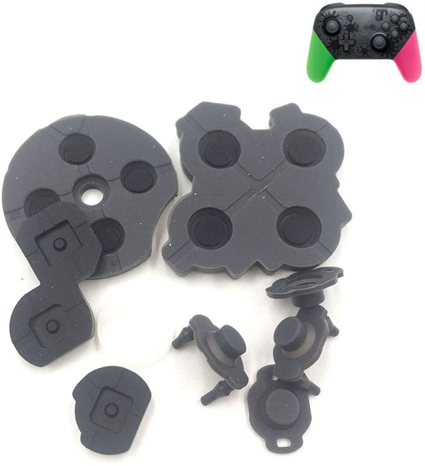 ABXY Cross Button Conductive Rubber Pad for Nintendo Switch Pro NS Pro ...