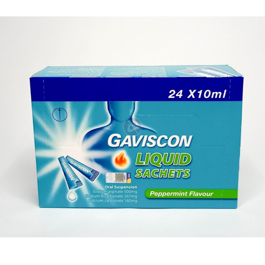 Gaviscon Peppermint Liquid Sachet 10ml (24s) | Shopee Malaysia
