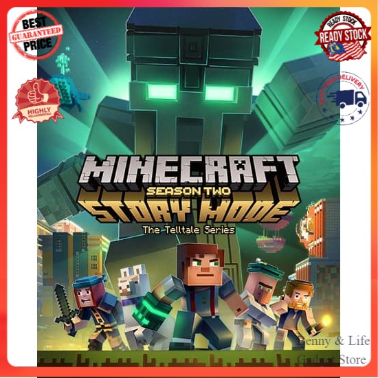 Minecraft: Story Mode - Season Two (Episodes 1-5) Offline with DVD - PC ...