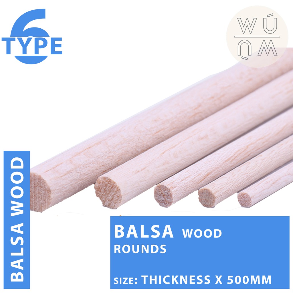[READY STOCK] Balsa Wood Sticks DIY Craft Materials Round | Shopee Malaysia
