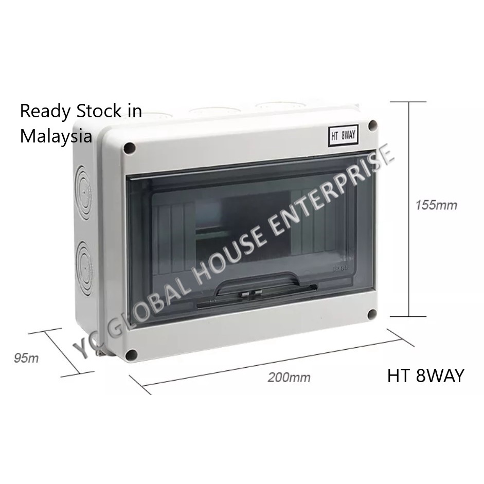HT Electrical Distribution Box Waterproof Junction WireBox 8WAY 12WAY ...