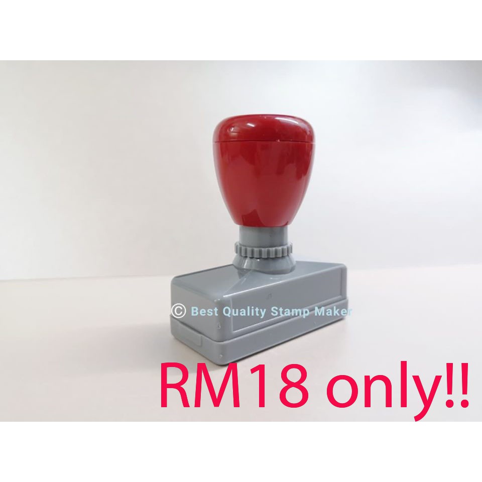 Pre-ink Stamp / Flash Stamp size:22mmx55mm | Shopee Malaysia