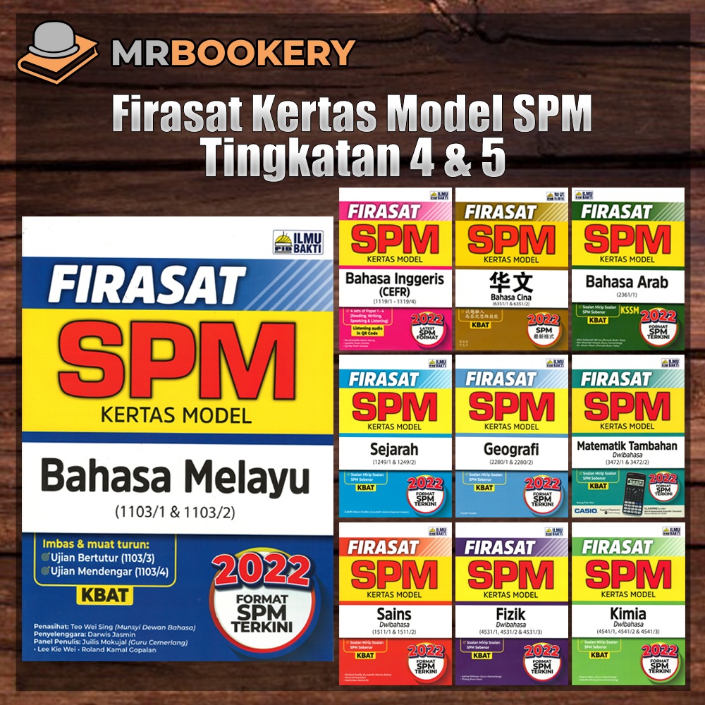 [MrBookery] Buku Latihan SPM : Kertas Model SPM Firasat SPM (2022) | Shopee Malaysia