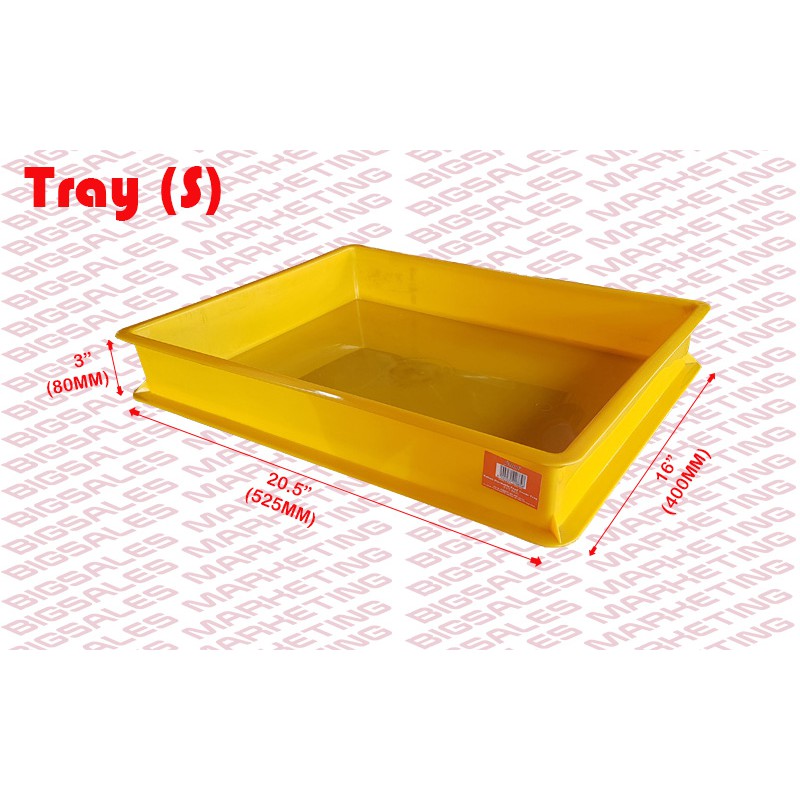 BIGSALES Stackable Plastic Food Grade Tray Bread Cake Bakery Tray ...