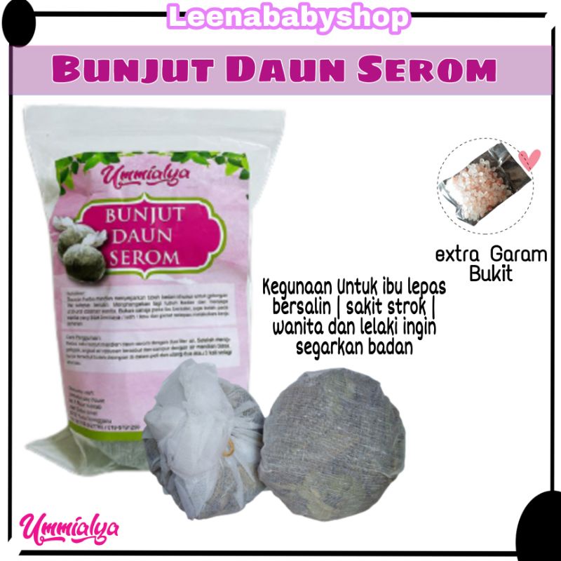 24HRS SHIP🔥 UMMIALYA Bunjut Daun Serom Mandian Herba Ibu Bersalin ...