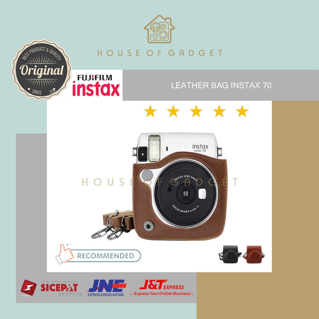 Leather Bag Case Fujifilm Instax Mini 70 70s Camera Bag | Shopee Malaysia