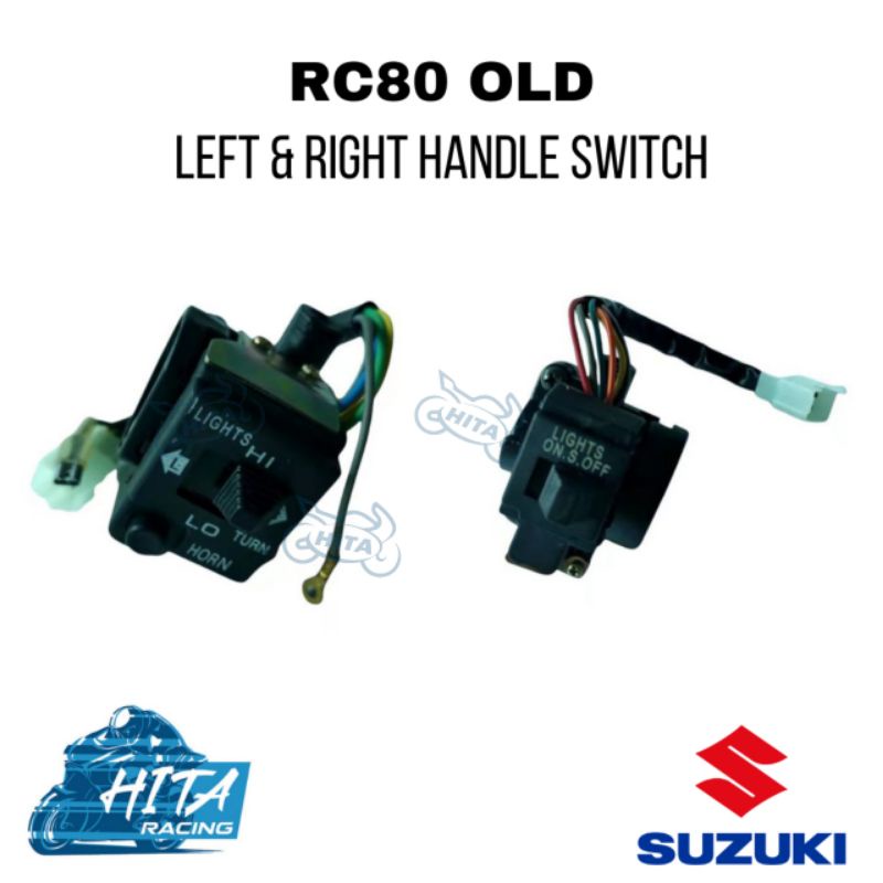 SUZUKI RC80 OLD Handle Switch Left Right Hand Switch Horn Switch ...