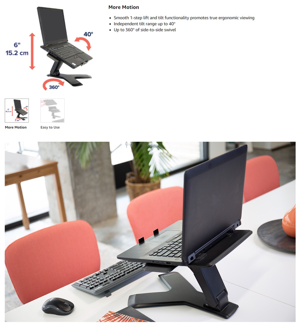 Ergotron Neo-Flex Notebook/ Laptop Stand - Height Adjustable Ergonomic ...