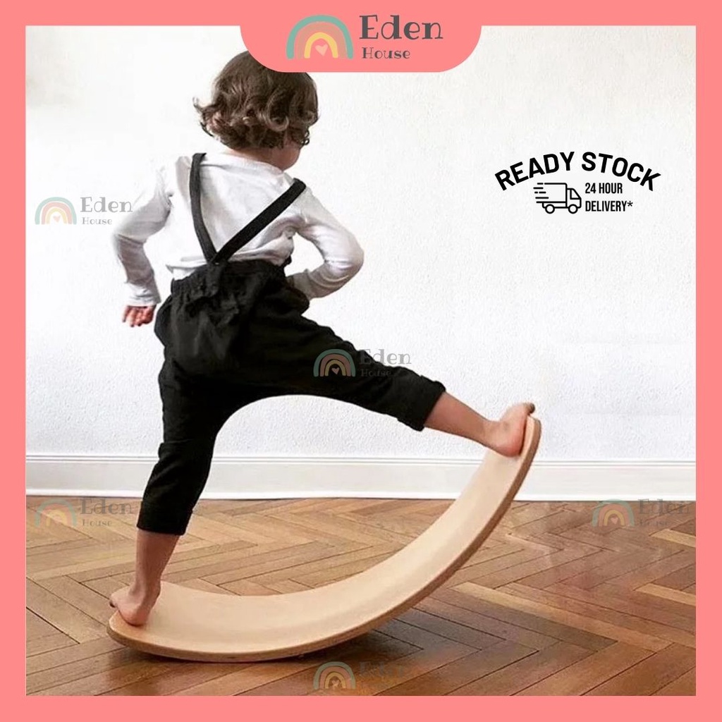 Wooden Balance Balancing Board Papan Imbangan Multifunctional Beam ...