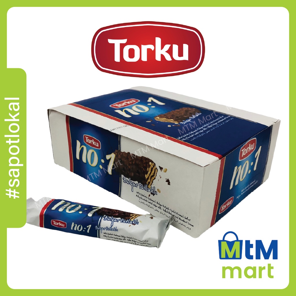 Torku No: 1 Bulgur Patlakli 35g x 24 pcs BOX - Milky Chocolate Coated ...