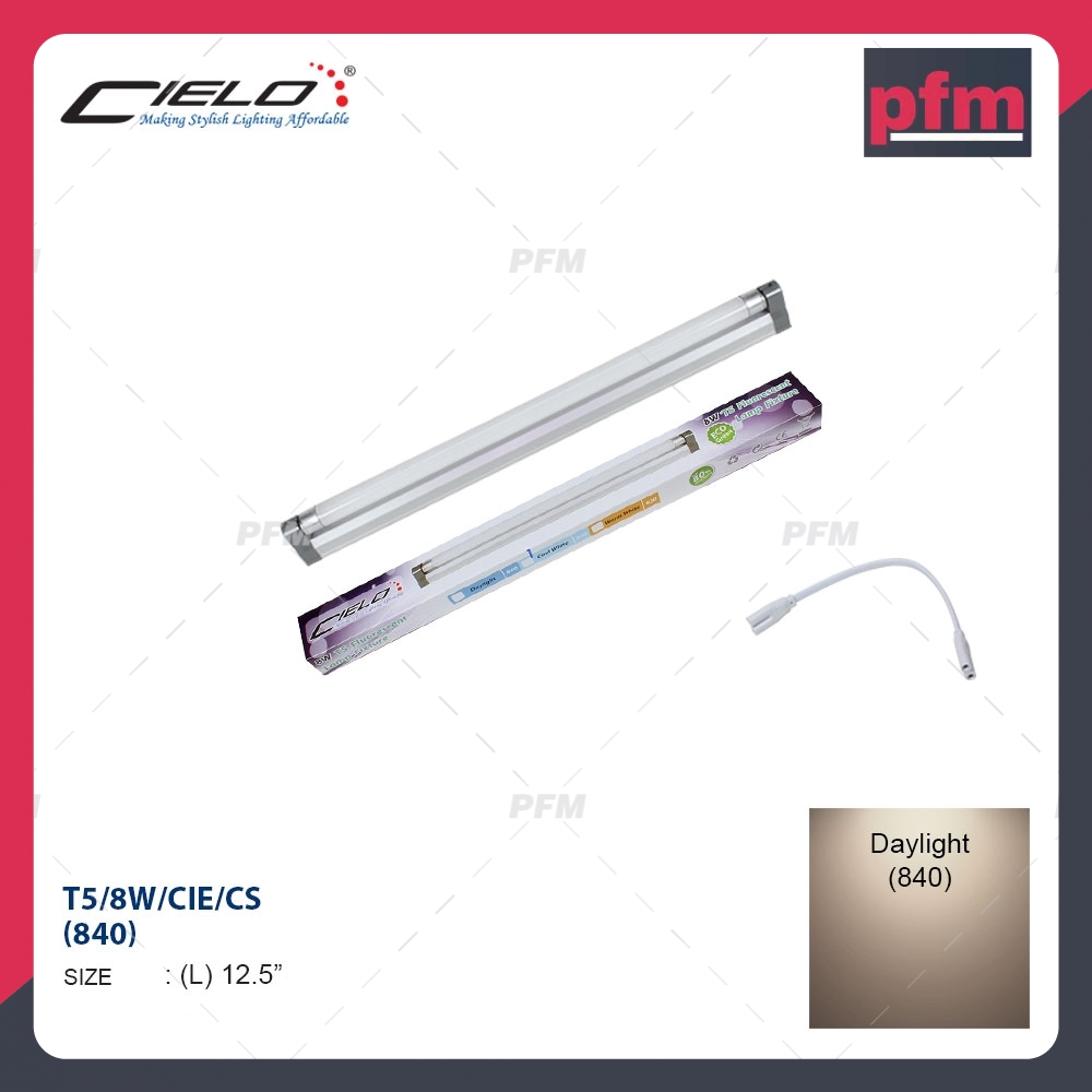 CIELO 1FT/2FT 8W/14W T5 FLUORESCENT LAMP FIXTURE COMPLETE WITH TUBE ...