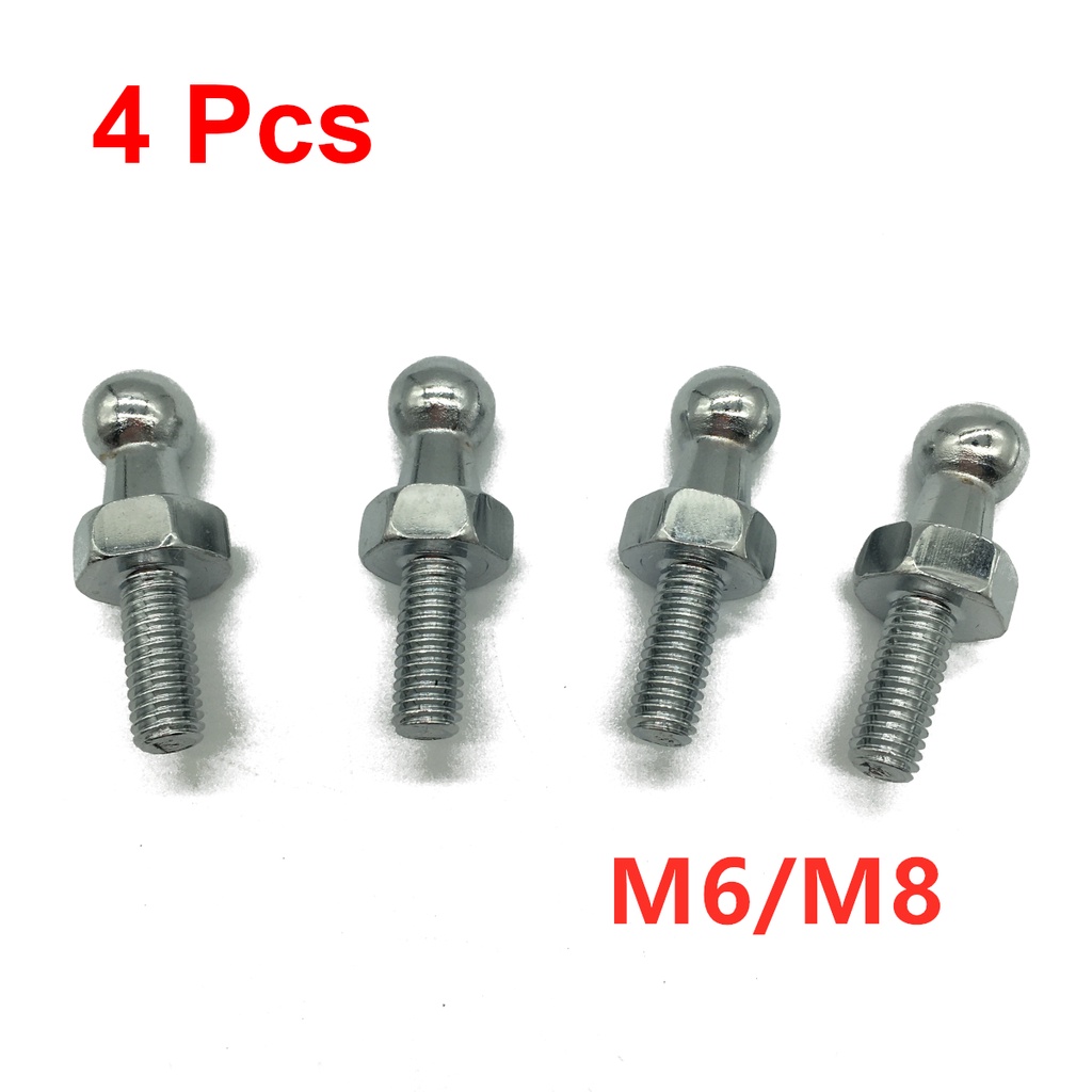 4Pcs 10mm M8/M6 Universal Boot Bonnet Gas Strut End Fitting Connector ...