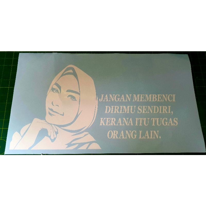 JANGAN MEMBENCI DIRIMU SENDIRI,STICKER CERMIN LORRY,STICKER TAHAN LASAK ...